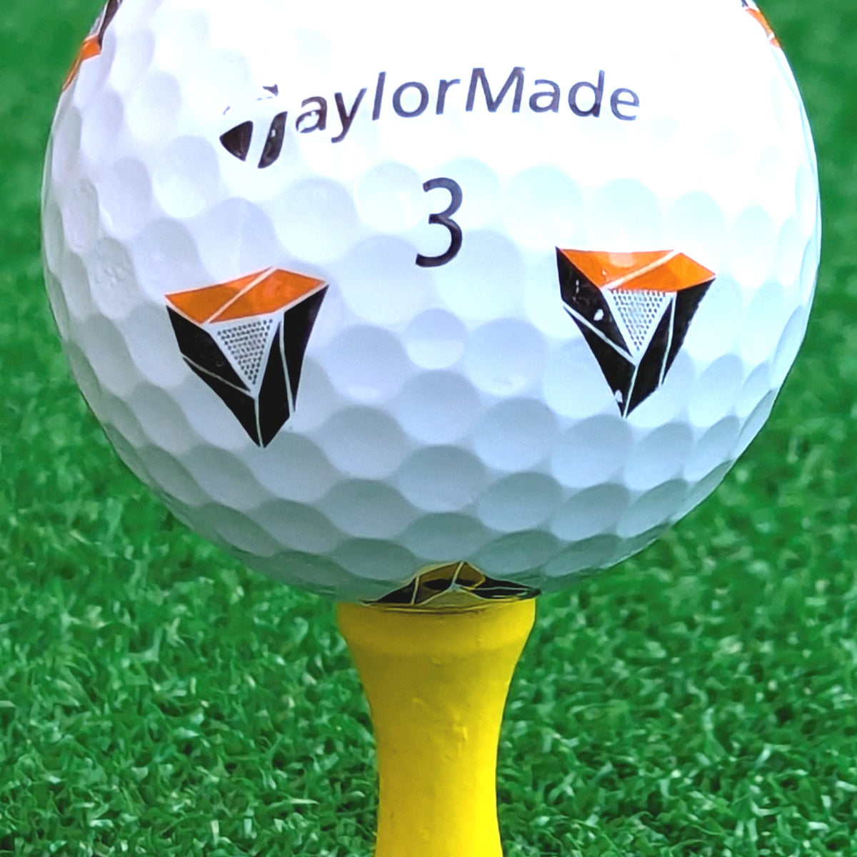 Yellow Castle Tees – 40 x 45mm 1 ¾ inch Yellow Premium Bamboo Golf Tee ...